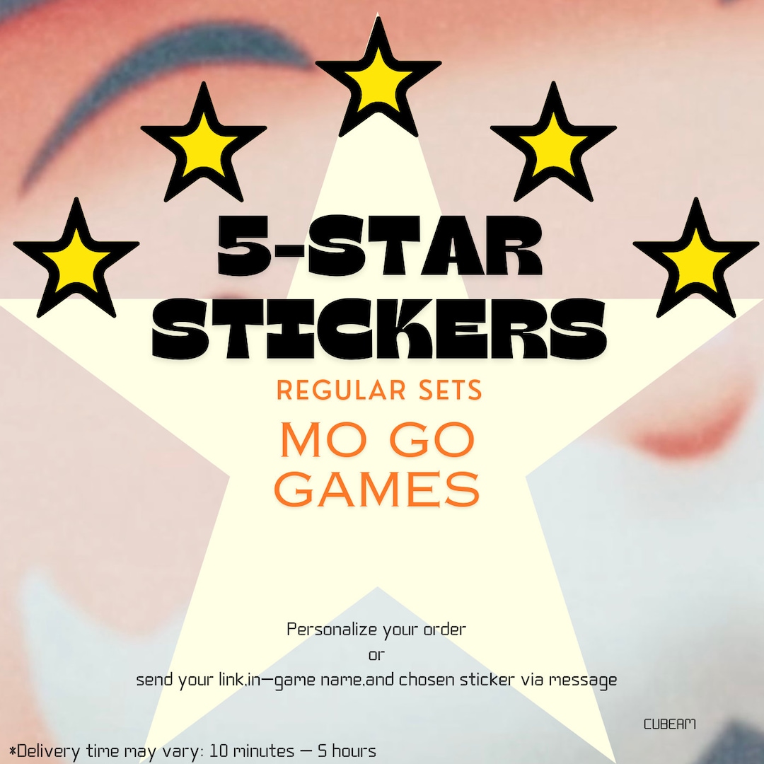 Any 5-star Sticker - Etsy