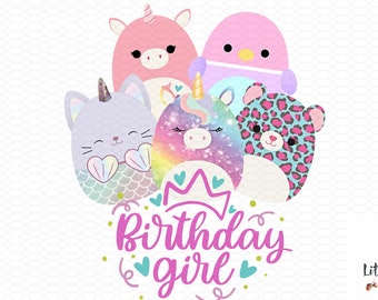 Birthday Squish Print Then Cut PNG, Instant Download Squishy Birthday ...