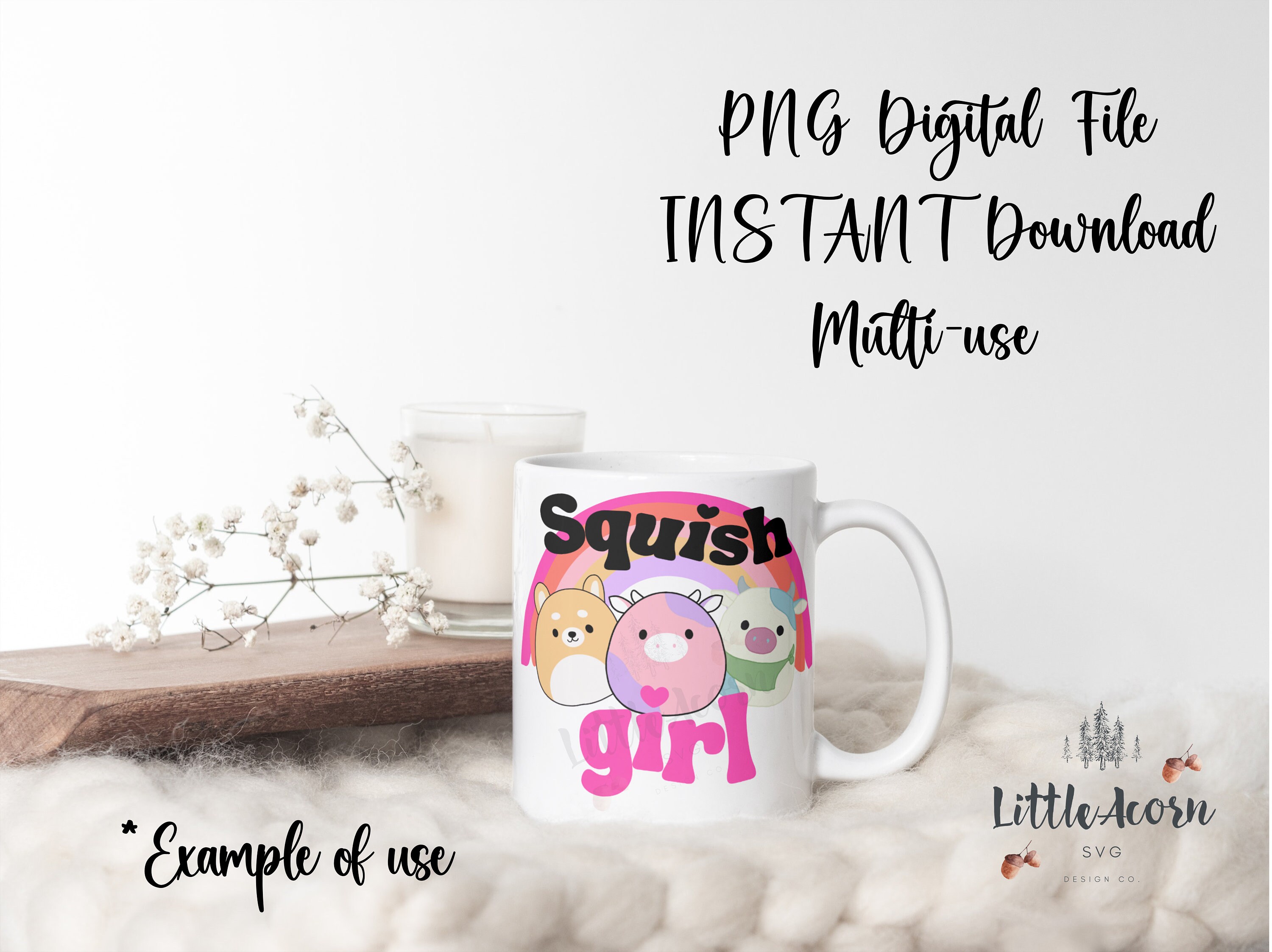 Squish Girl Print Then Cut PNG, Instant Download Squishy Birthday GIRL ...