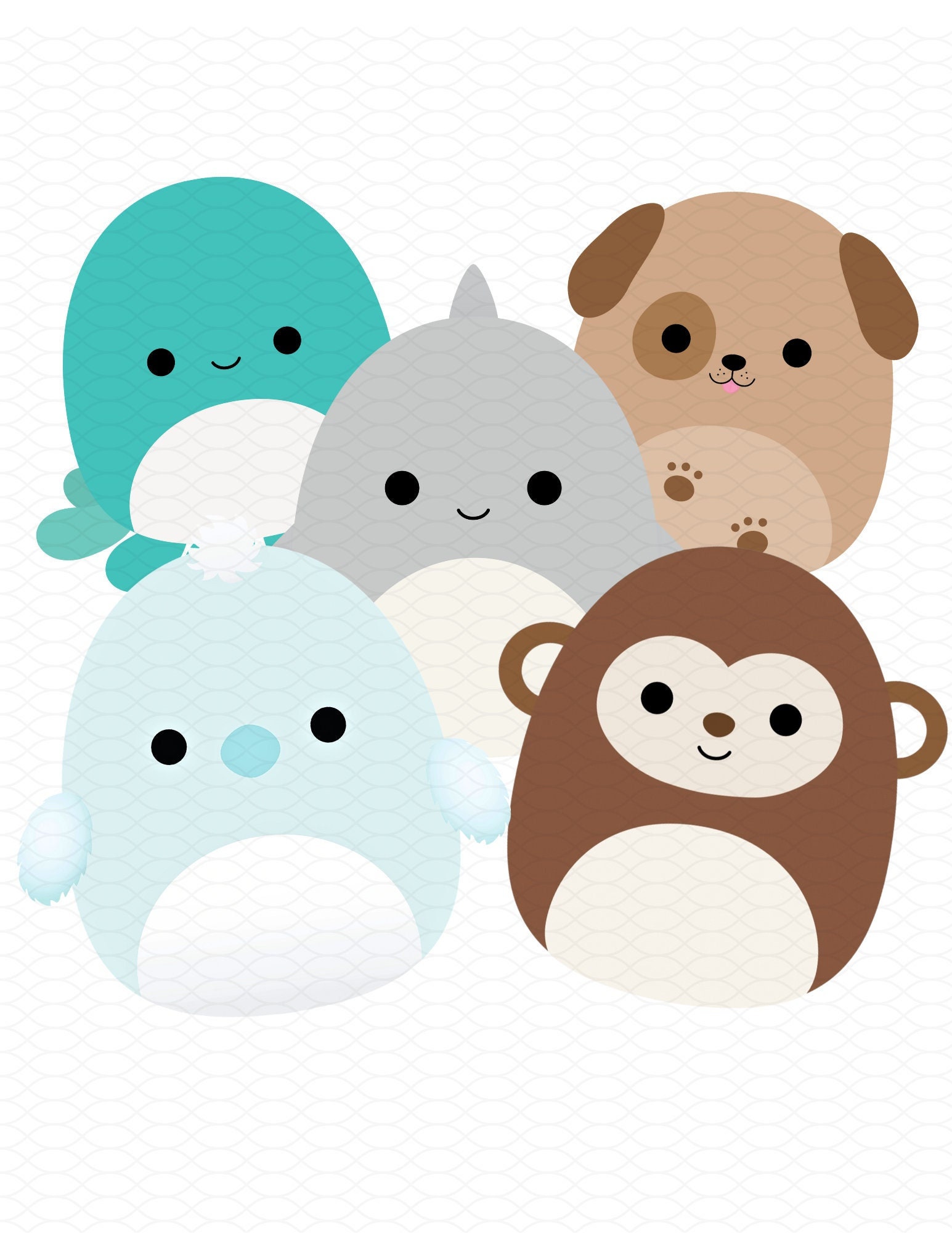 Squish Boy PNG, Instant Download Squishy Transparent Clipart File for ...