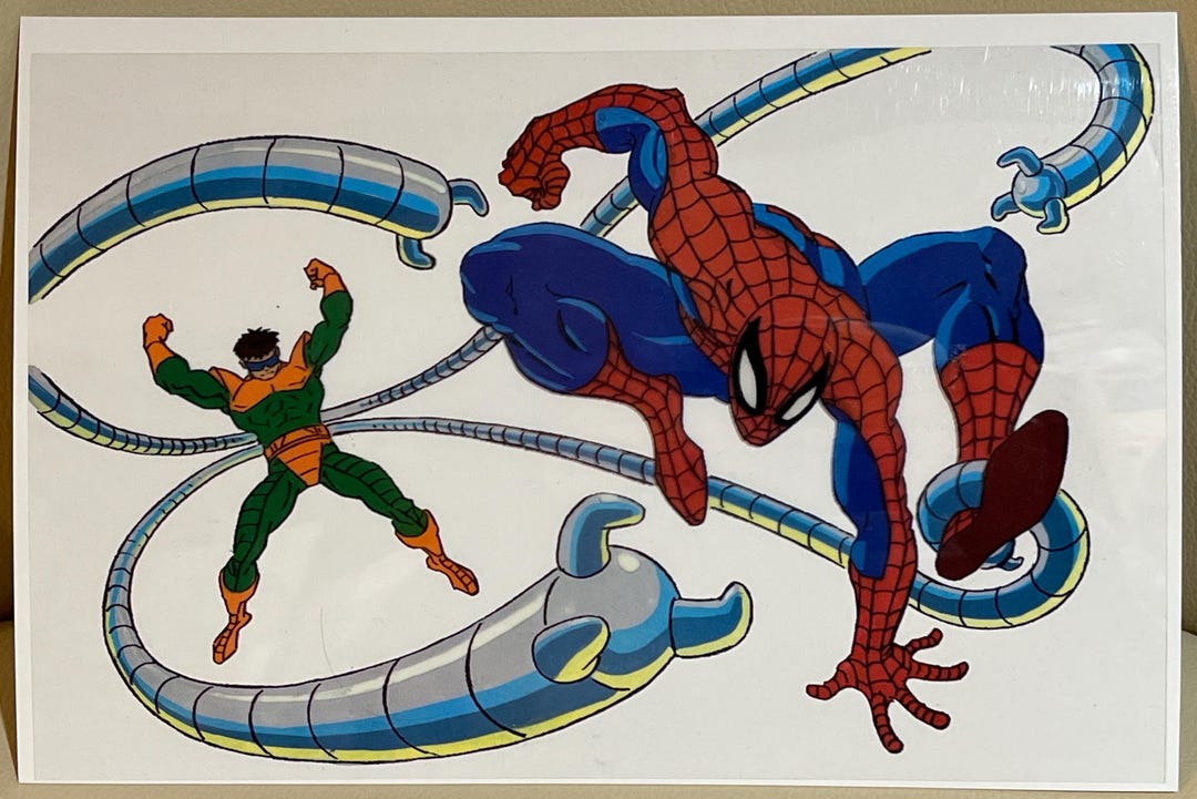 1994 Spiderman Animated Series Animation Cel Print - Doc Ock ...