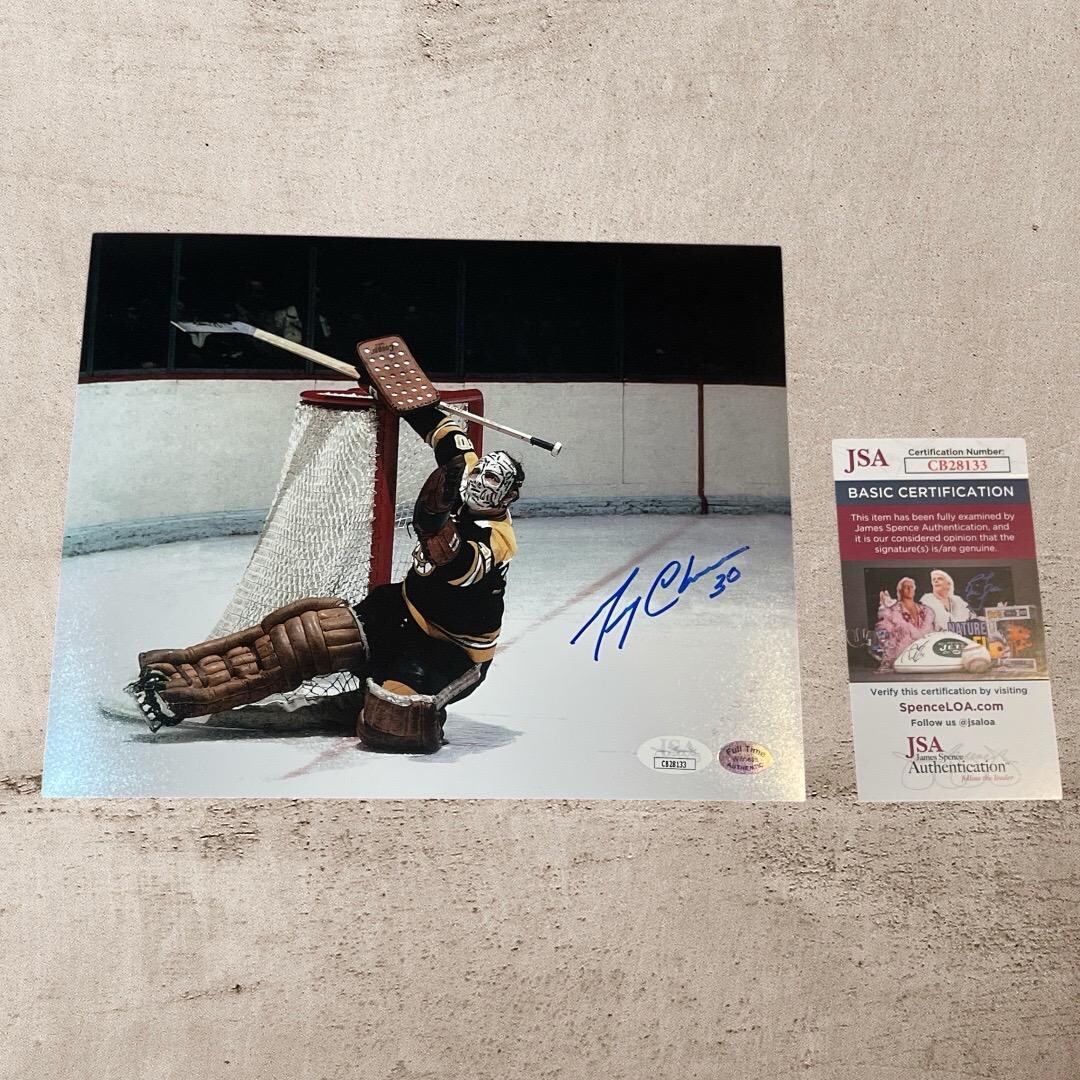 Boston Bruins GERRY 'cheesy' CHEVERS Signed 8x10 Photo With JSA Coa! - Etsy
