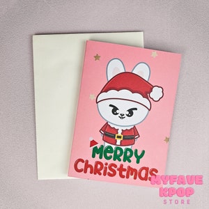 Stray Kids Skzoo Christmas Card With Envelope option to Include Personalized Message Gift for ...