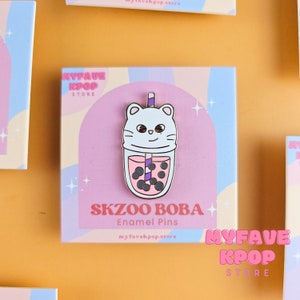 Stray Kids SKZOO BOBA Enamel Pin Kpop Merch Bag Accessories Skz Gift ...
