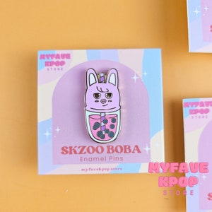 Stray Kids SKZOO BOBA Enamel Pin Kpop Merch Bag Accessories Skz Gift ...