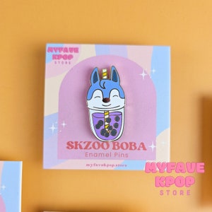 Stray Kids SKZOO BOBA Enamel Pin Kpop Merch Bag Accessories Skz Gift ...