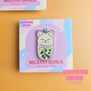 Stray Kids SKZOO BOBA Enamel Pin Kpop Merch Bag Accessories Skz Gift ...