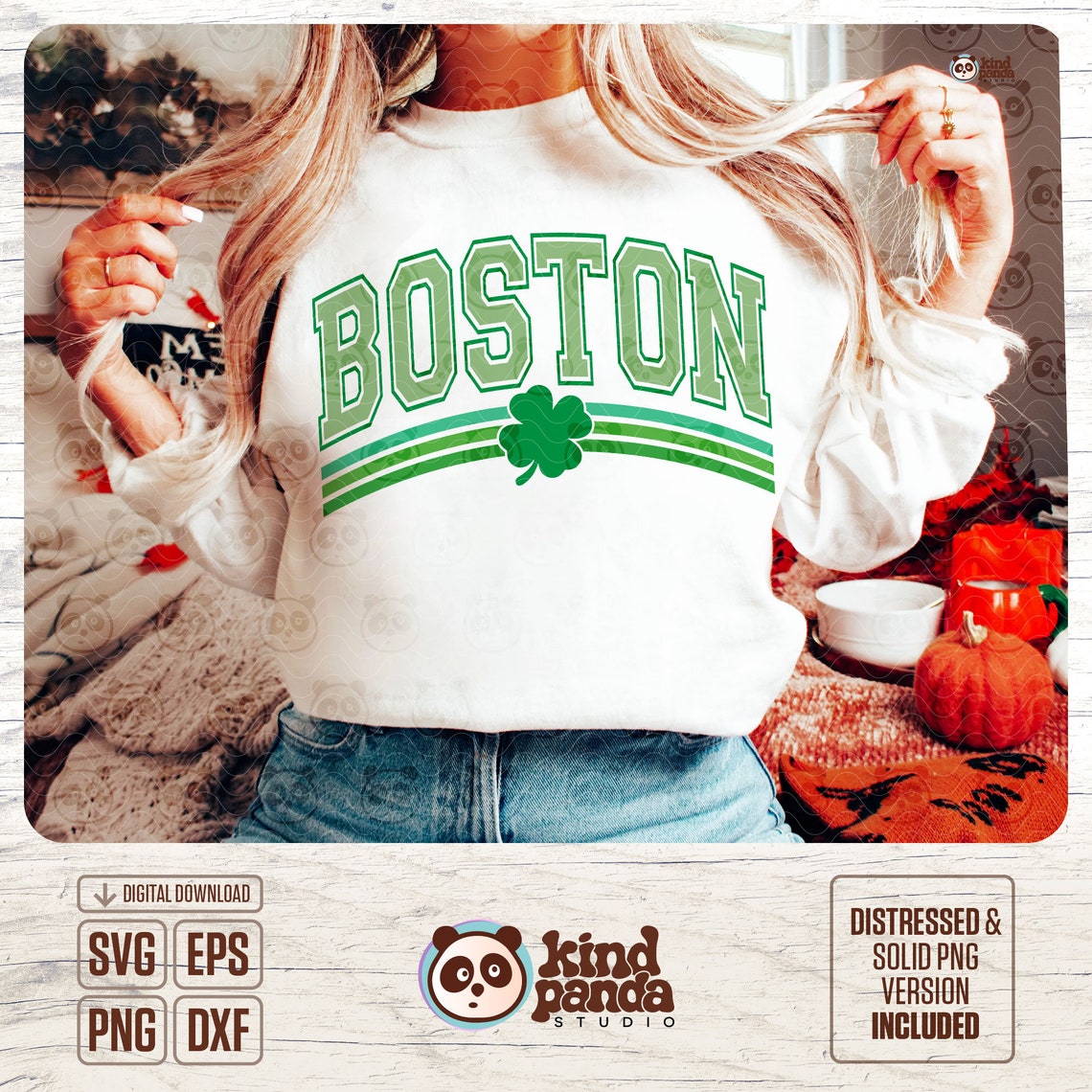 Lucky Boston PNG SVG, Retro Clover Png, Massachusetts T-shirt ...
