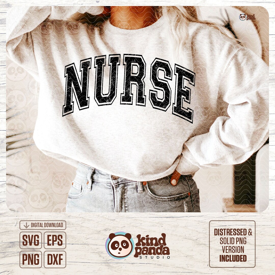 Varsity Nurse Svg Png, Nurse Life Svg, Retro Nurse Png Sublimation ...