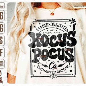Groovy Hocus Pocus Co. SVG PNG DXF, Popular Halloween Dtf Transfer ...