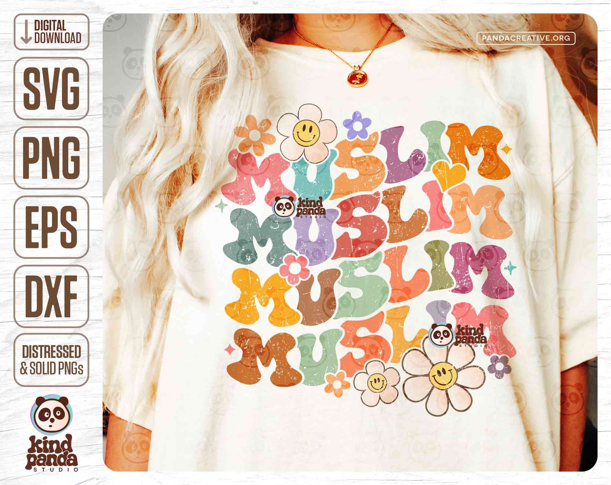 Floral Muslim SVG PNG Islamic Sublimation Trendy Muslim Girl - Etsy
