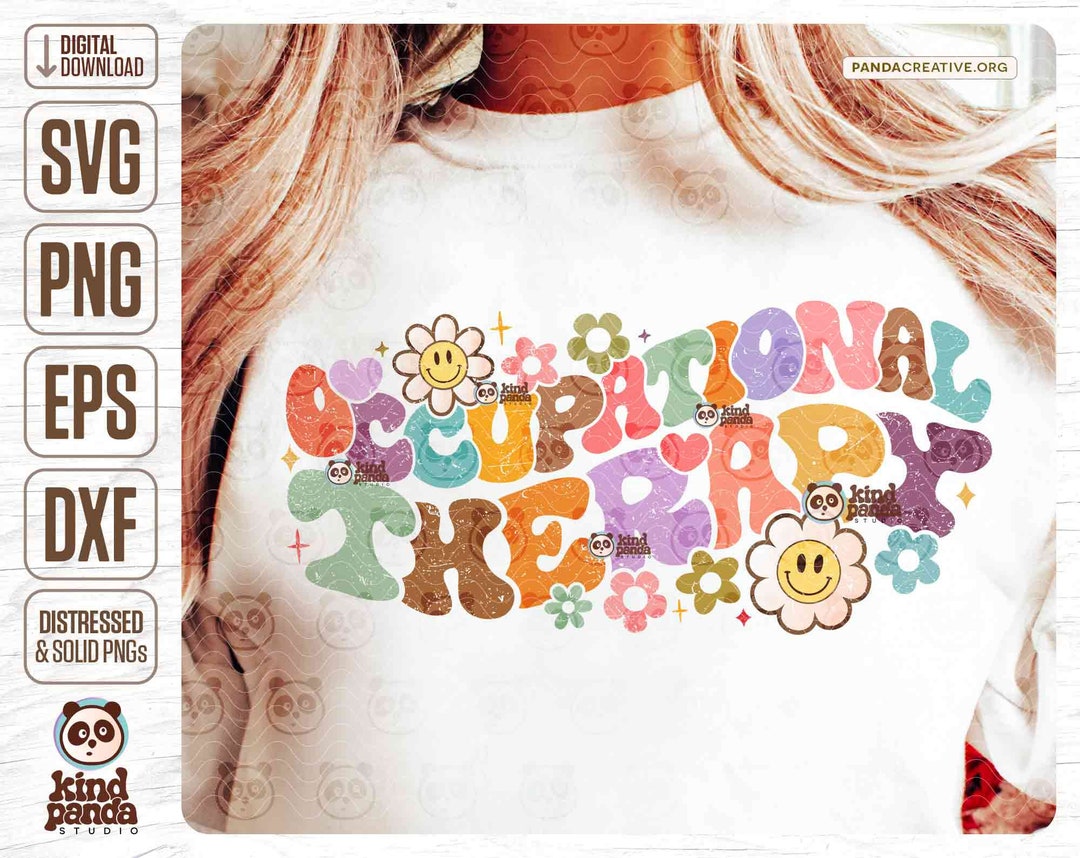 Floral Occupational Therapy Png Svg Retro Occupational Therapist