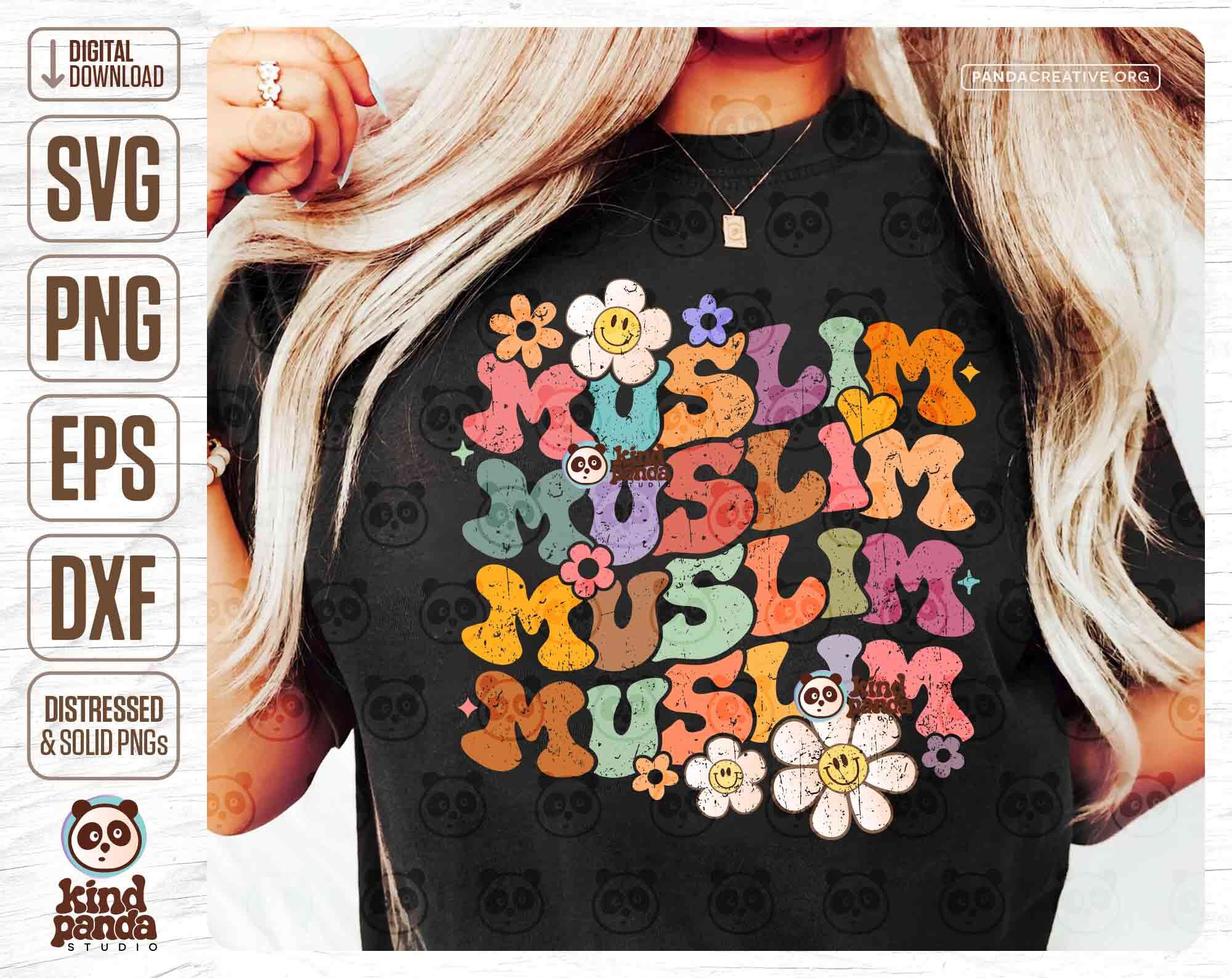 Floral Muslim SVG PNG Islamic Sublimation Trendy Muslim Girl - Etsy