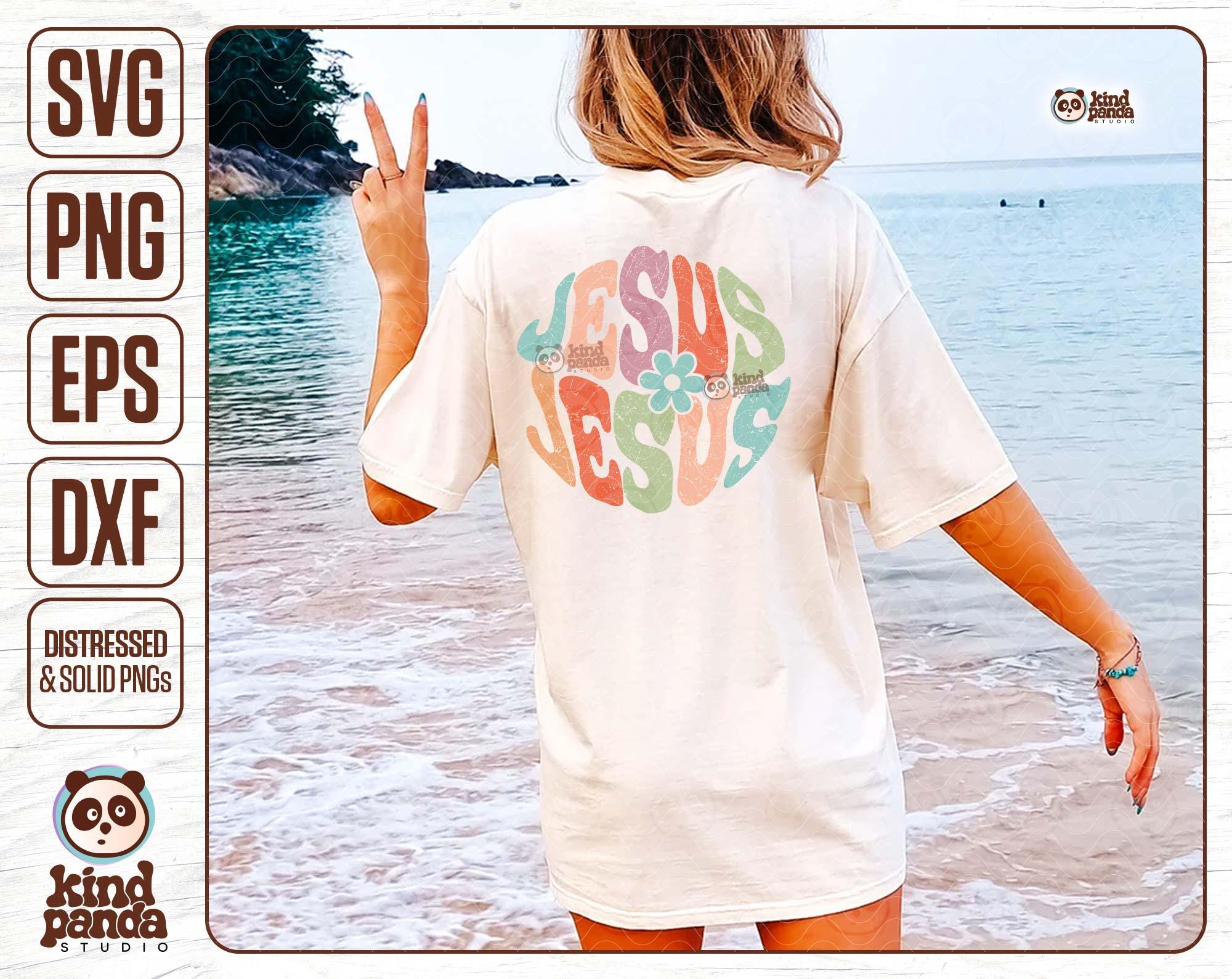 Groovy Jesus SVG PNG DXF, Retro Christian Svg Shirt, Aesthetic ...