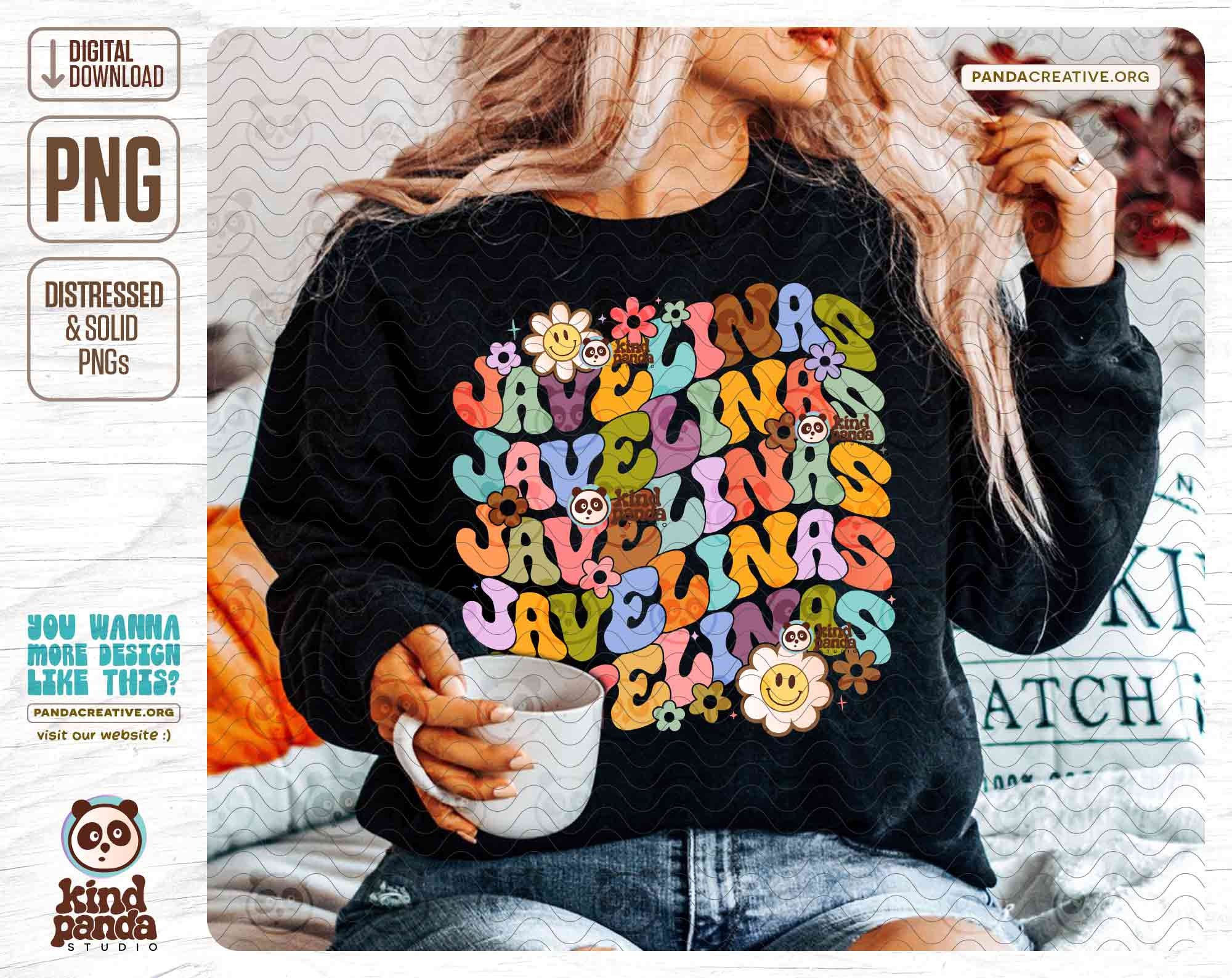 Floral Javelinas PNG, Retro Sports Mascot Sublimation, Distressed ...