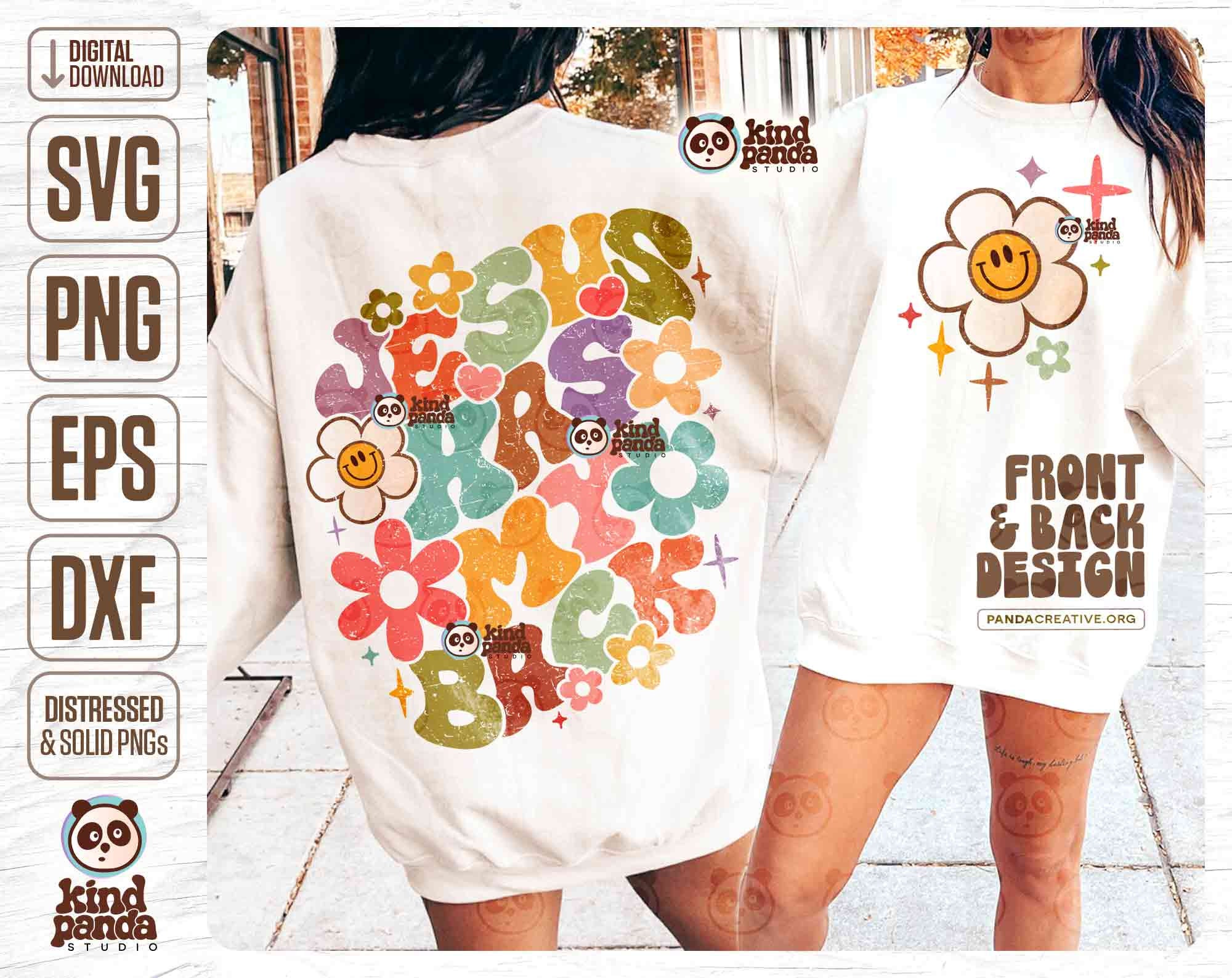 Jesus Has My Back SVG PNG Sublimation, Retro Jesus Love, Groovy Boho ...