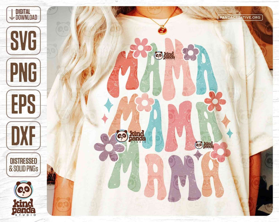 Groovy Mama SVG PNG Sublimation, Floral Retro Mothers Day Svg, Boho ...