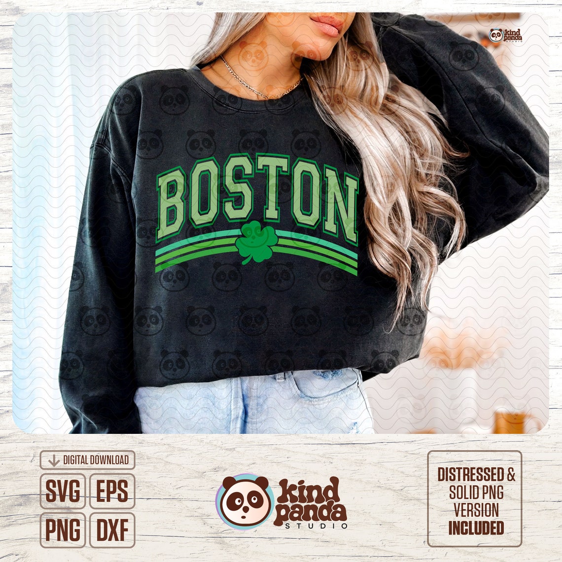 Lucky Boston PNG SVG, Retro Clover Png, Massachusetts T-shirt ...