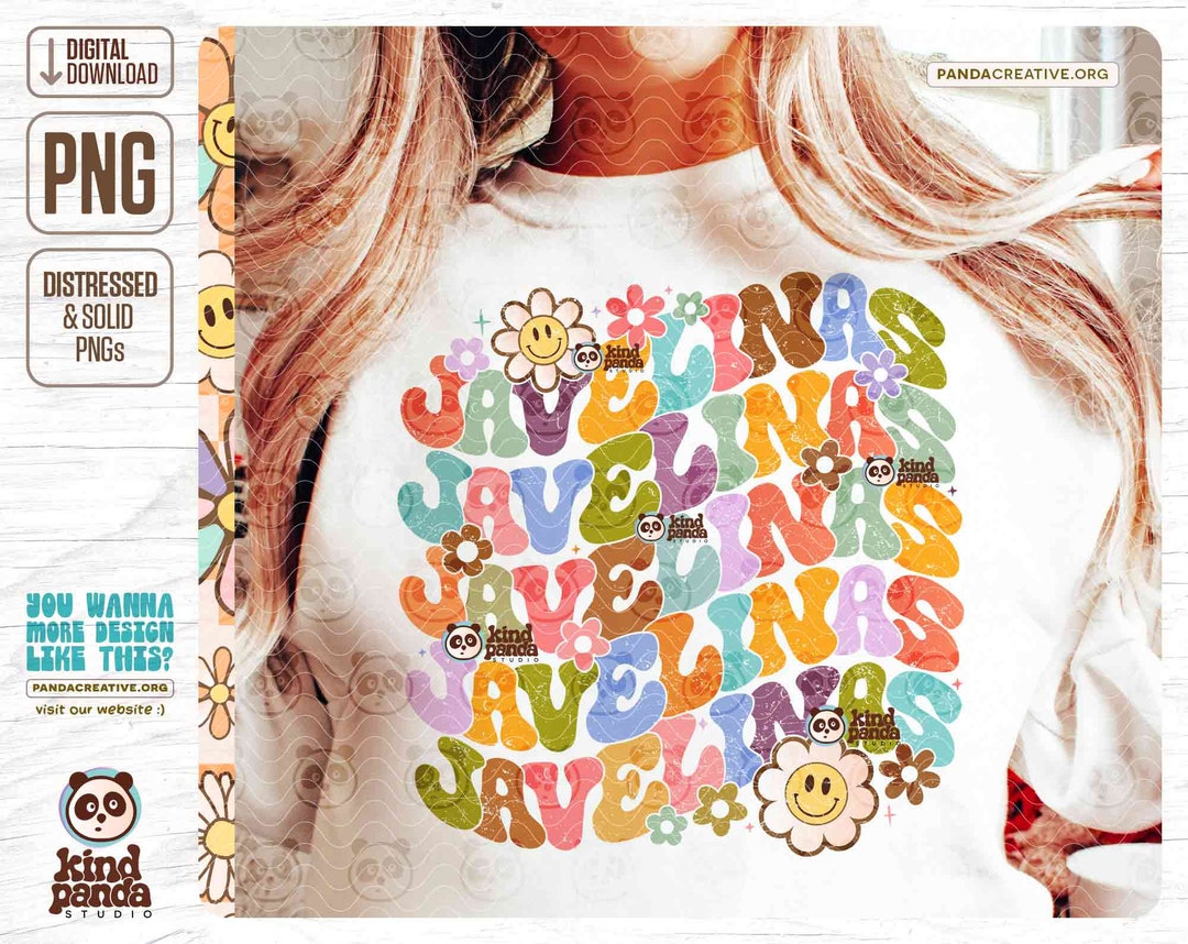 Floral Javelinas PNG Retro Sports Mascot Sublimation - Etsy