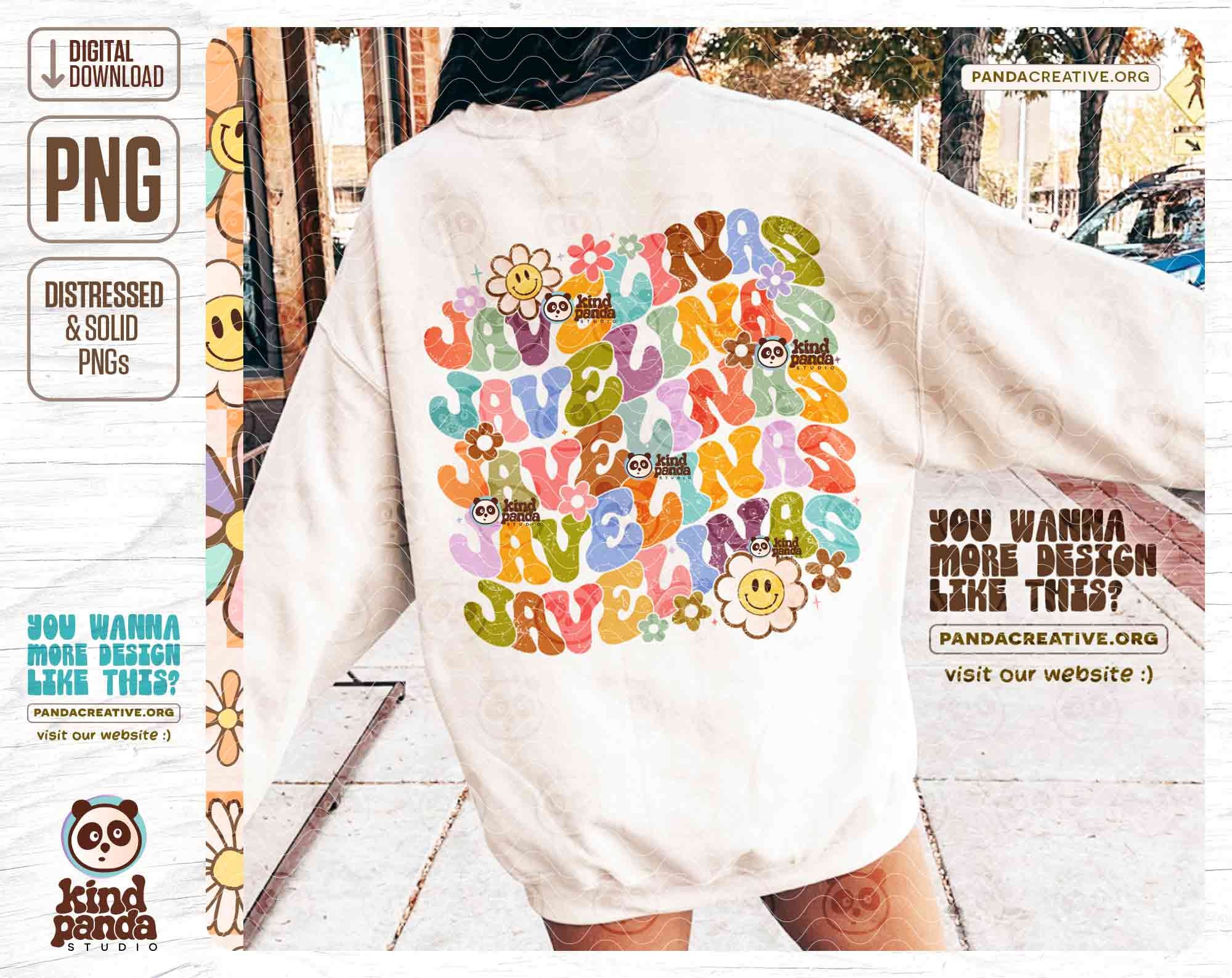 Floral Javelinas PNG, Retro Sports Mascot Sublimation, Distressed ...