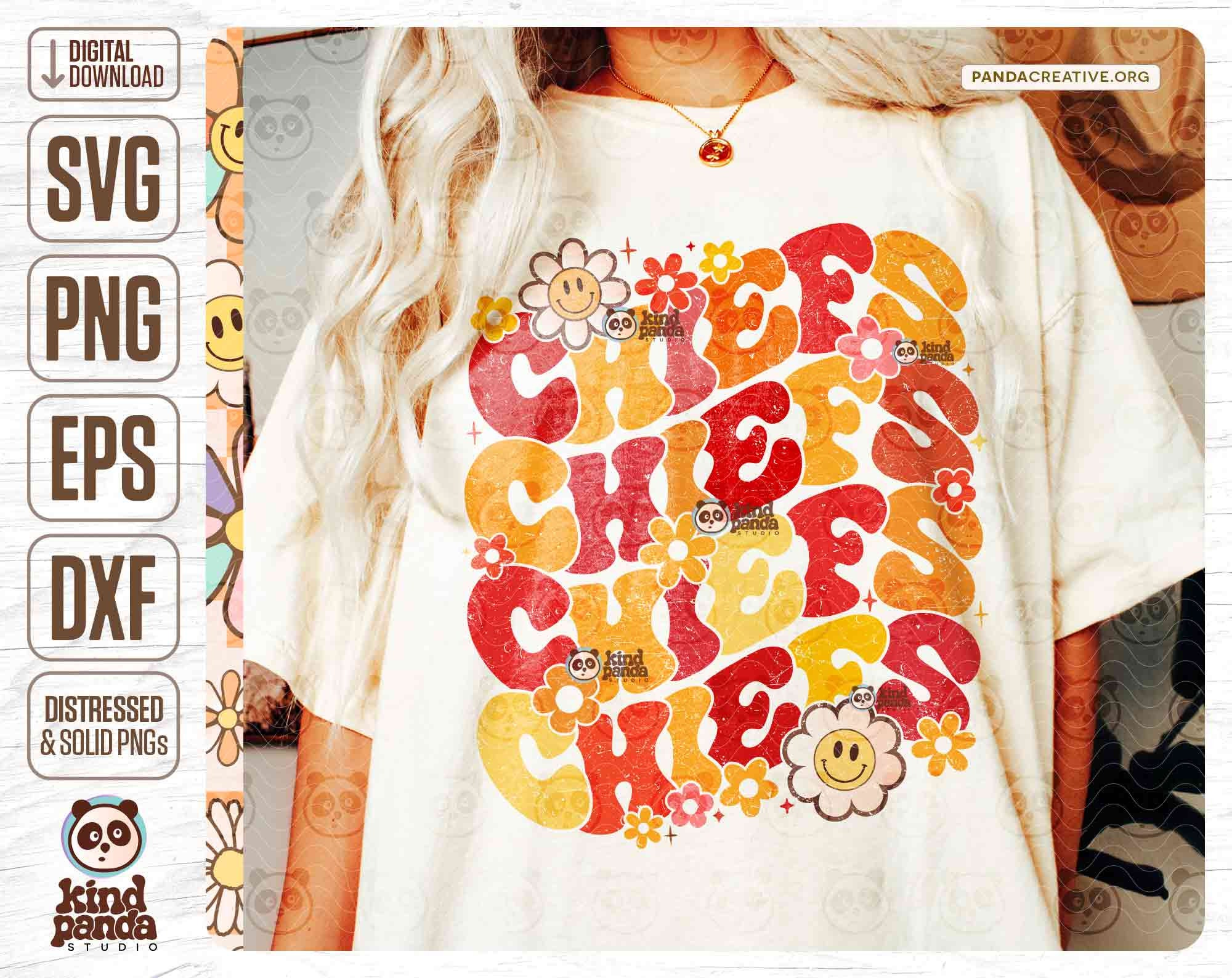 Retro Chiefs PNG SVG, Floral Mascot Shirt DTF Transfer, Groovy Game Day ...