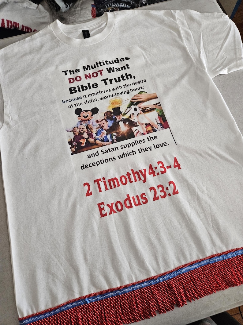 The Multitudes Do Not Want Bible Truth Red Fringes - Etsy