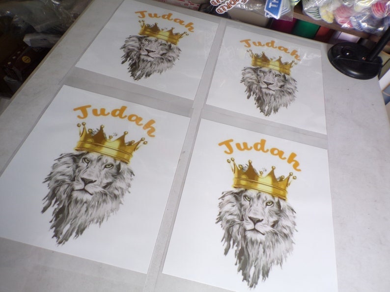 Lion of Judah Hot Stamp Iron On - Etsy