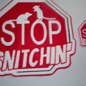 Exclusive Stop Snitching Patch Set - Etsy