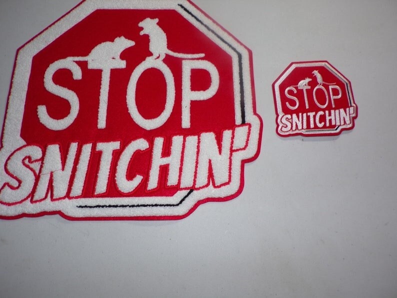 Exclusive Stop Snitching Patch Set - Etsy