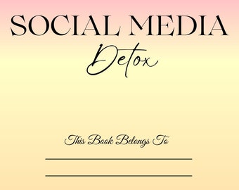 Digital Detox Challenge, Social Media Detox Planner With Printable ...