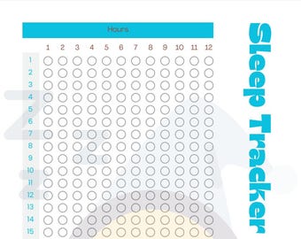 Sleep Tracker | Habit Tracker | Daily or Monthly Tracker | Digital ...