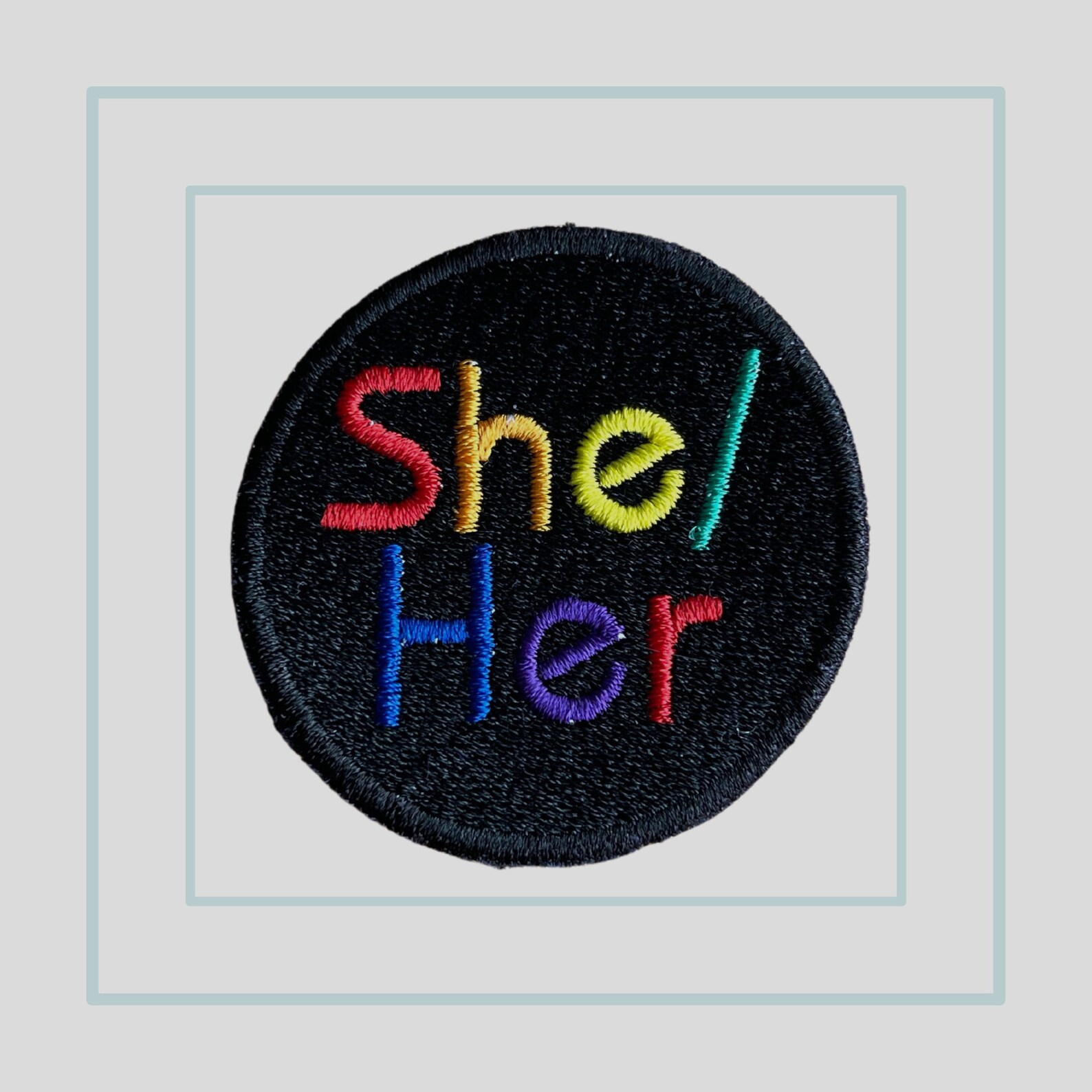 They/them Pronoun Iron on Patch - Etsy