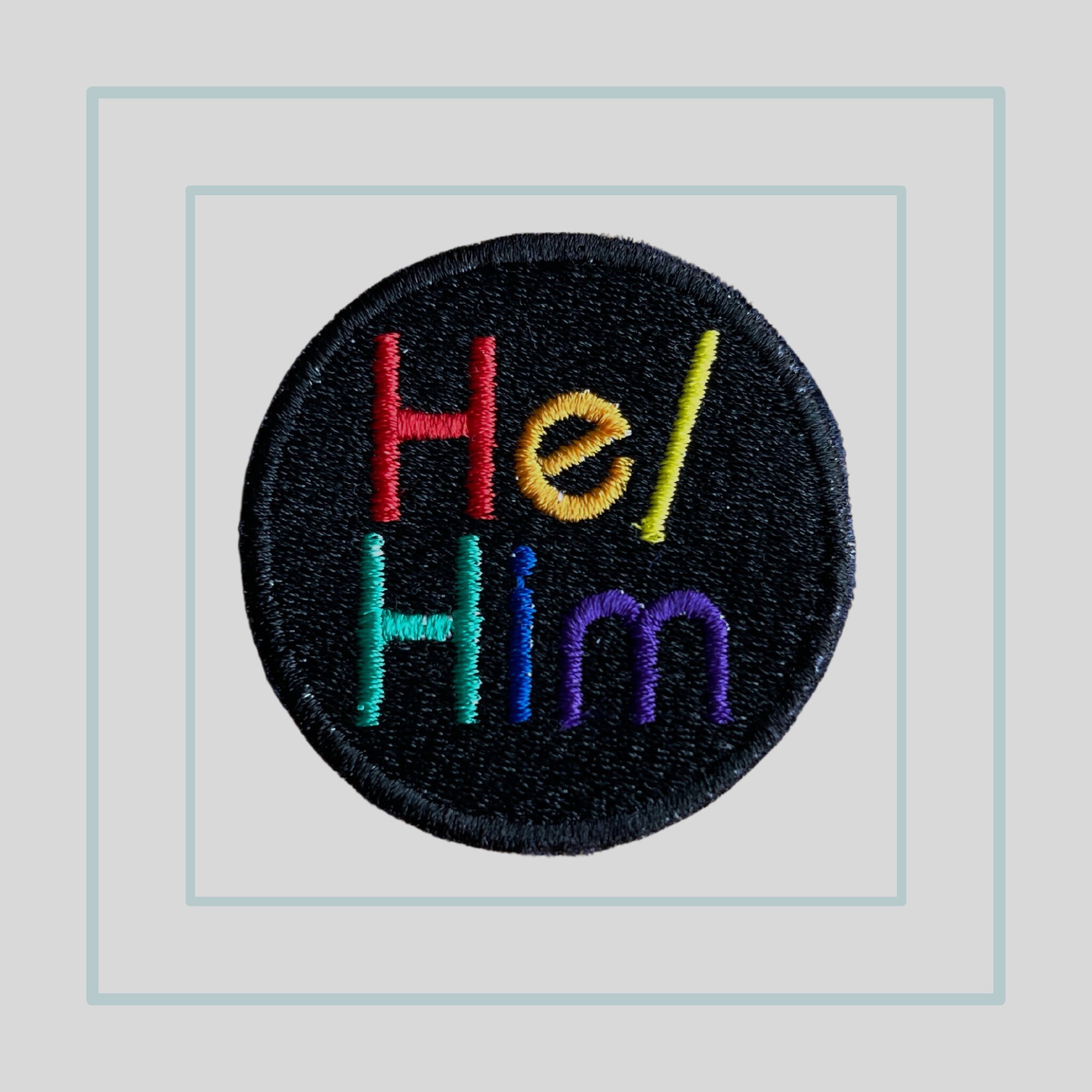 They/them Pronoun Iron on Patch - Etsy