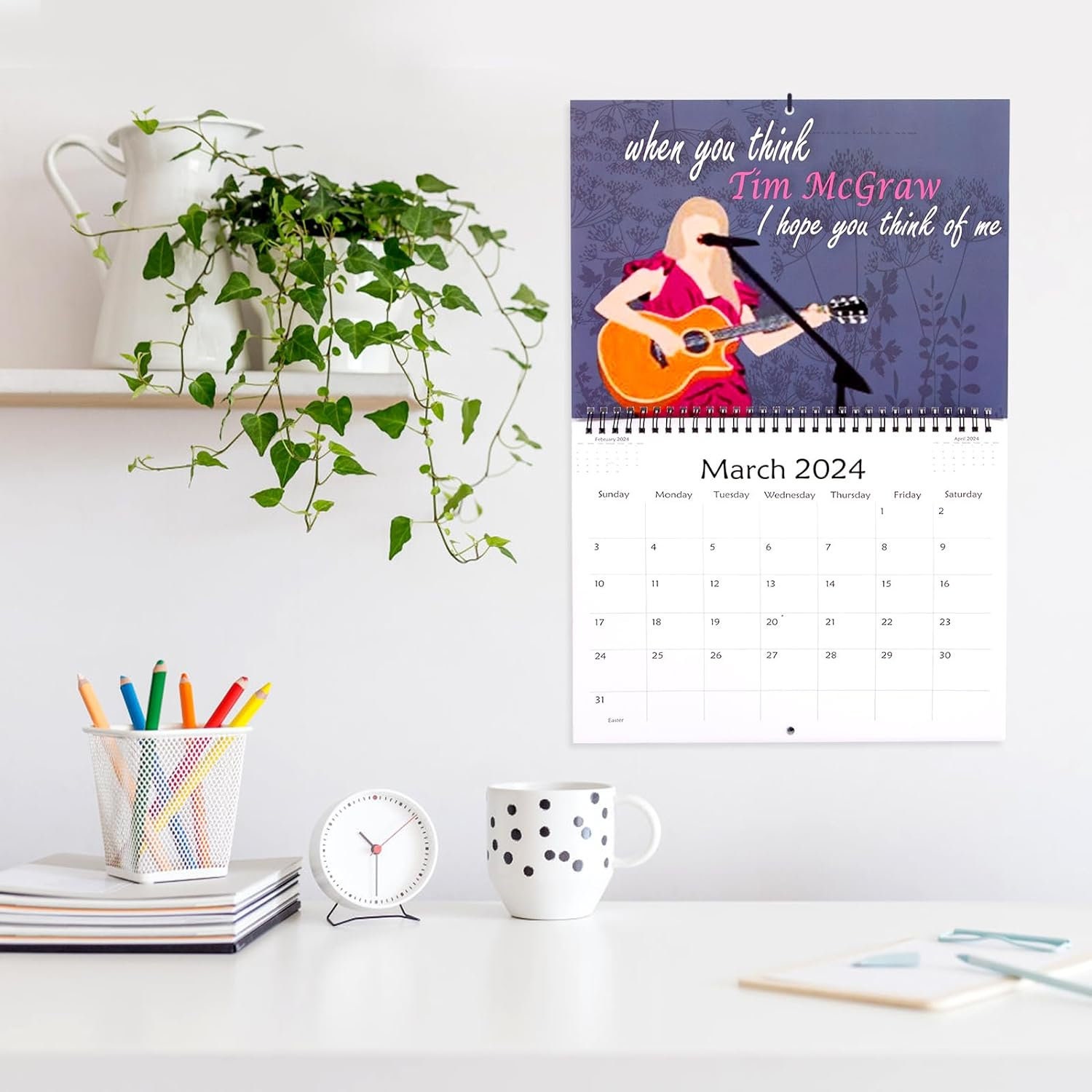 2024 Eras Tour Calendar, Gift For Taylor Fans, Swift Inspired Calendar ...