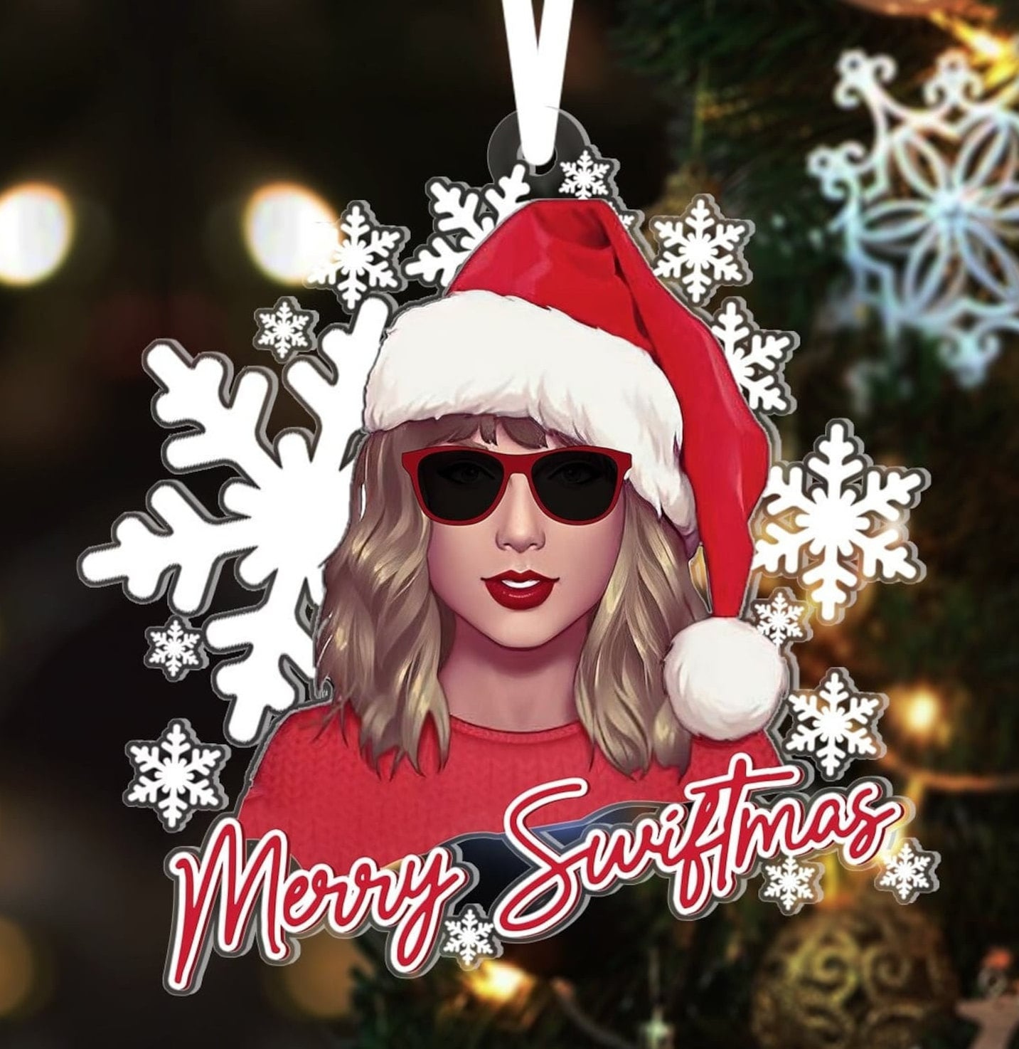 Merry Swiftmas Ornament, Taylor Christmas Ornament, Eras Tour Christmas ...