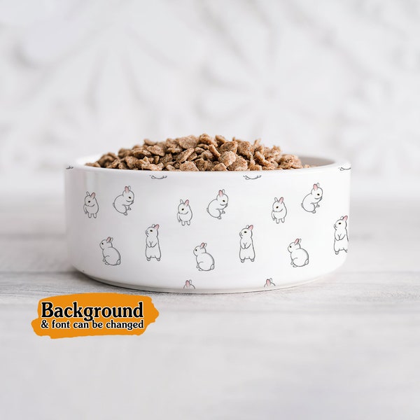 Ceramic Rabbit Bowl - Etsy