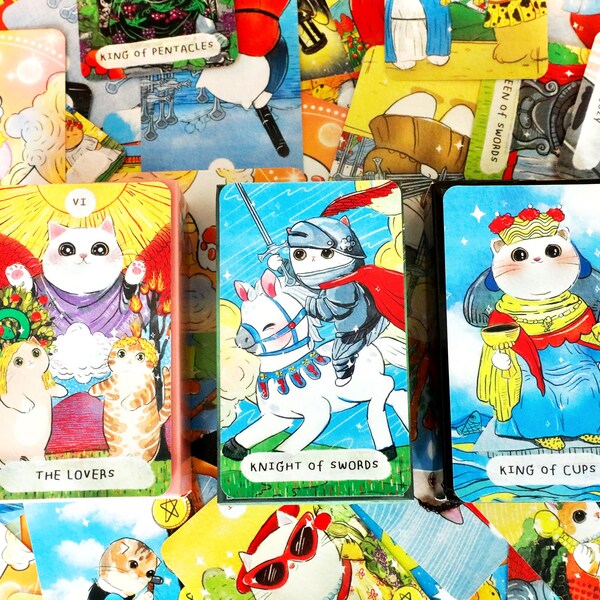 Cartoon Tarot Cards - Etsy