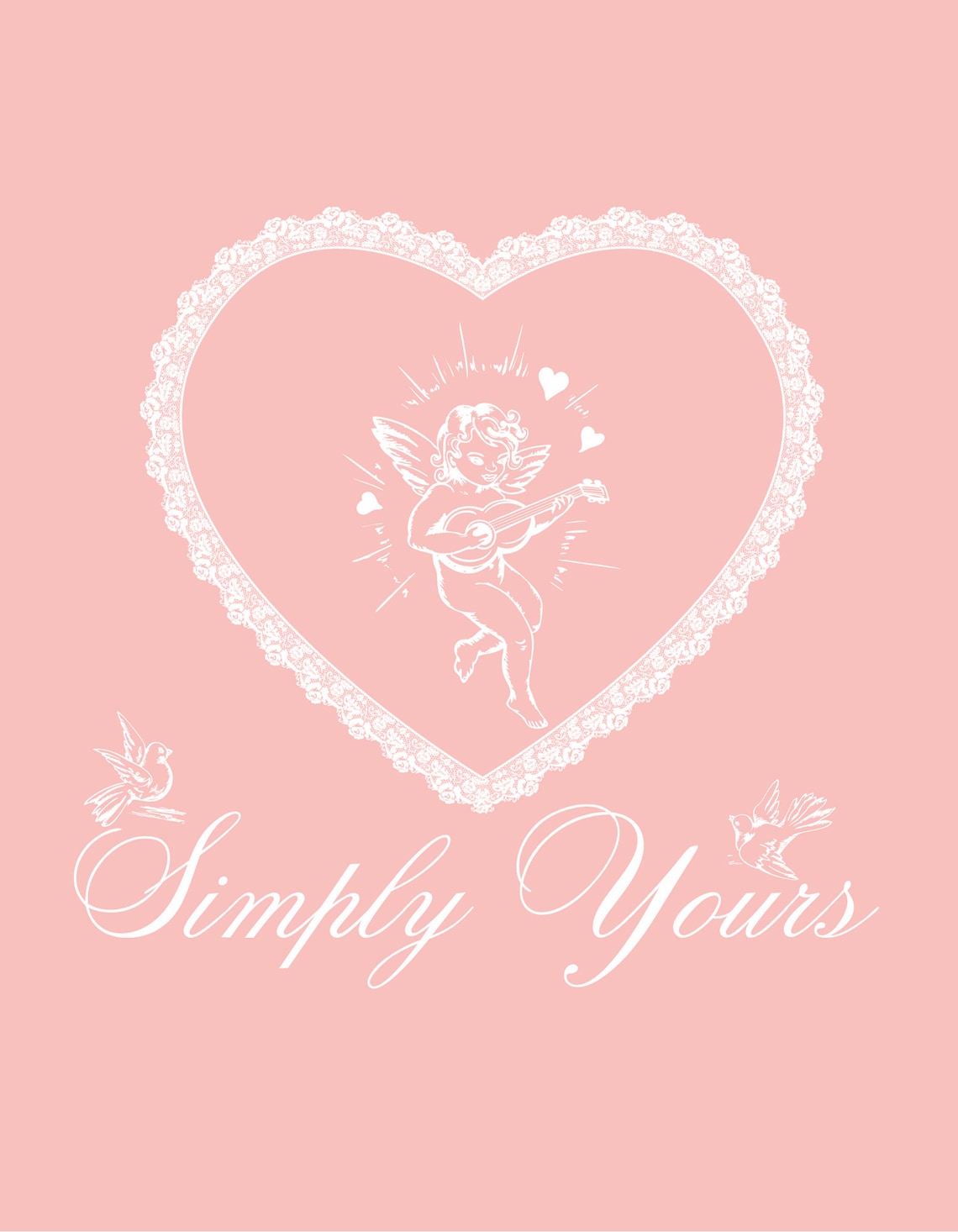 Trendy Printable Coquette PNG Valentine Cupid Girly Decor Cottage Core ...