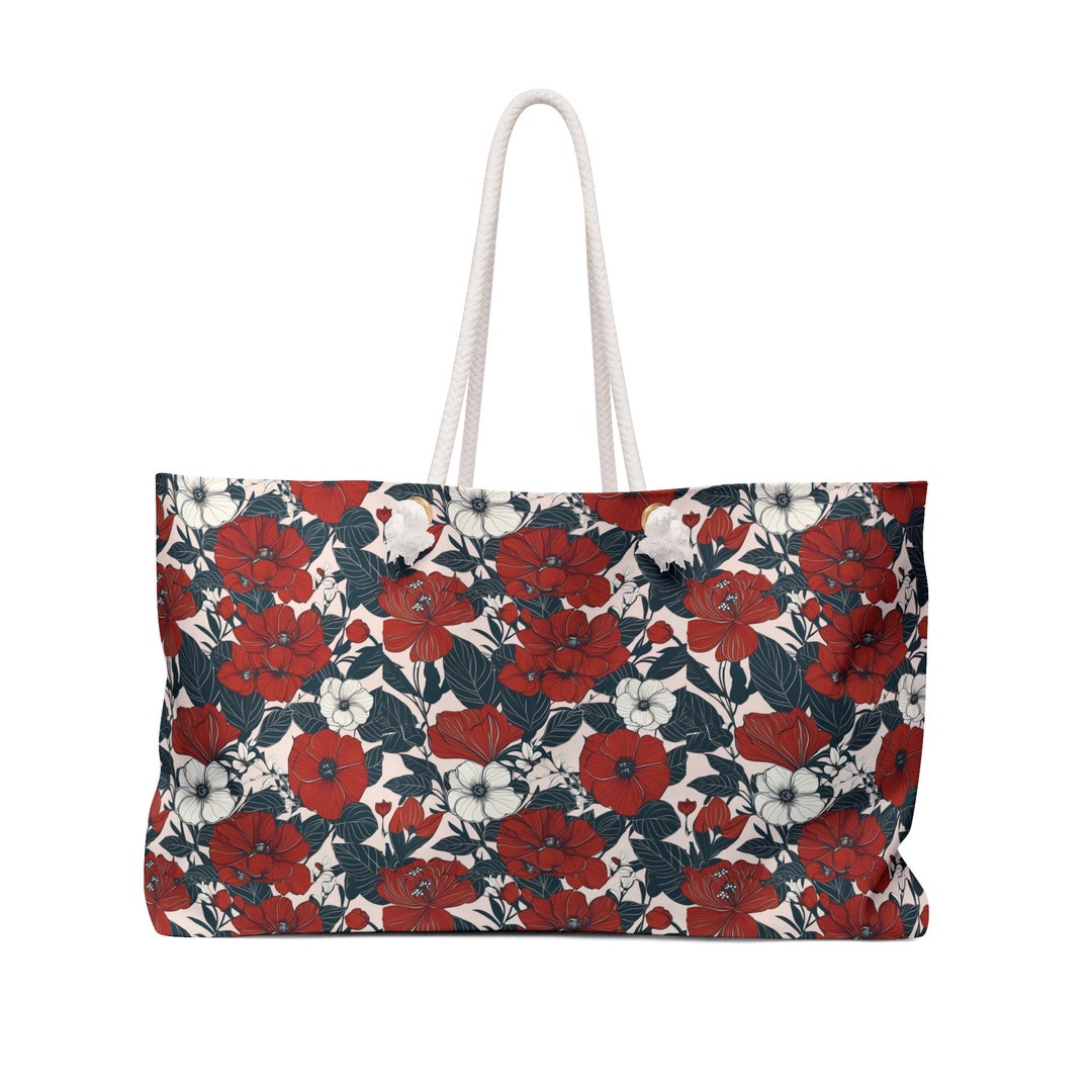 Floral Weekender Bag Durable, Elegant and Trendy Perfect for Travel and ...