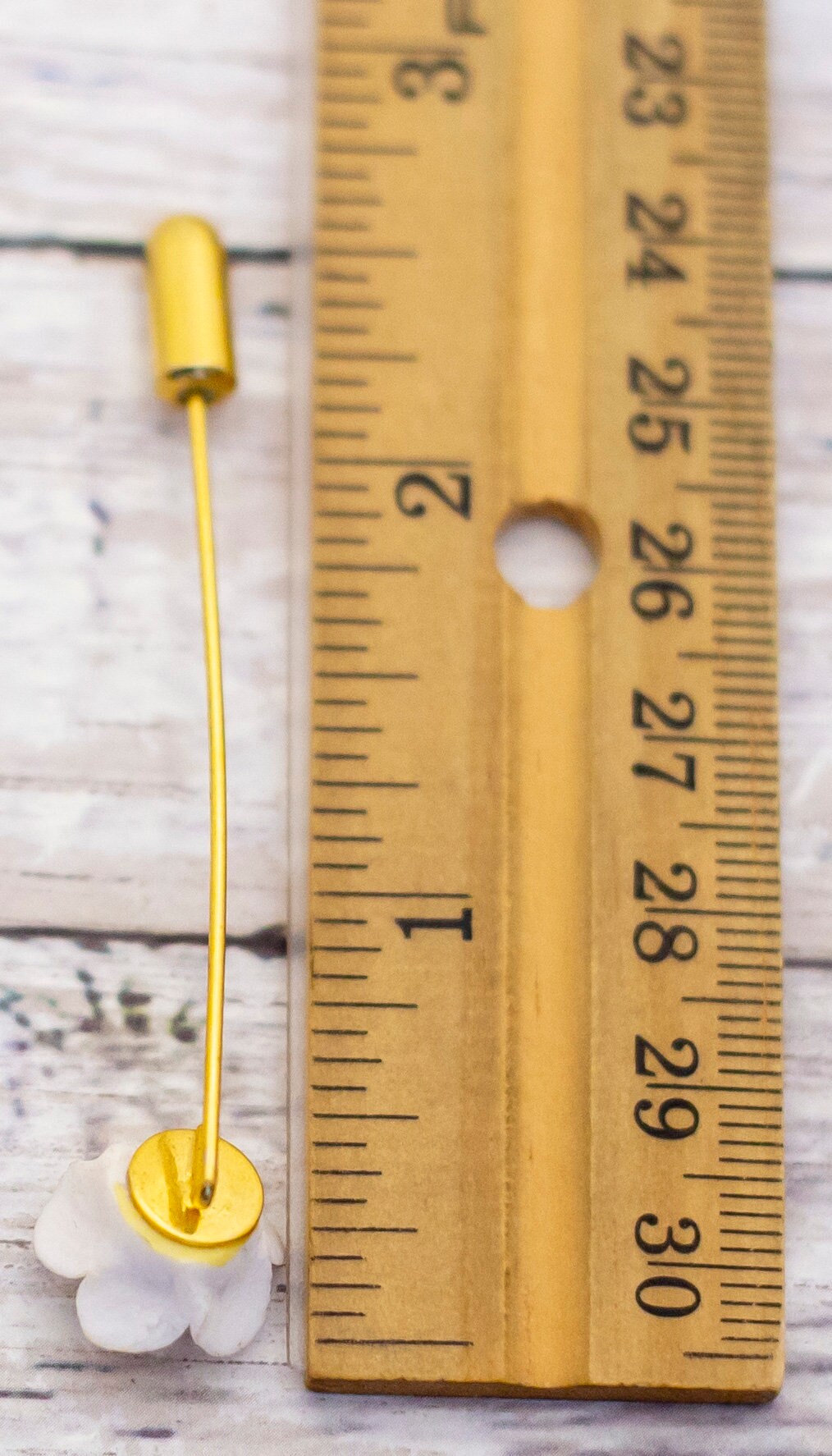 Vintage Minimalist White Rose Stick Pin - CB10 - Etsy