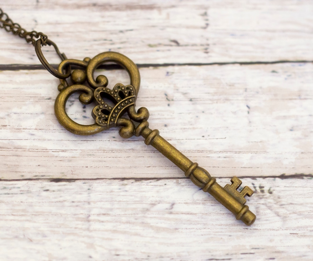 Vintage Victorian Master Key Gold Tone Necklace 34 Inch - CB17 - Etsy