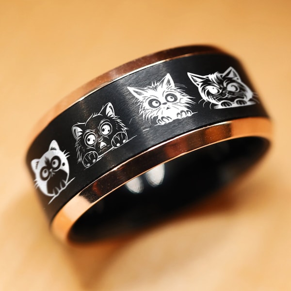 Cat Wedding Ring - Etsy