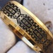 Chinese Talisman Charm Love Symbol Engraved Gold Tungsten Ring, Chinese ...
