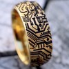 Geek Wedding Ring, Circuit Board Ring, Programmer Gift, Computer Nerd ...