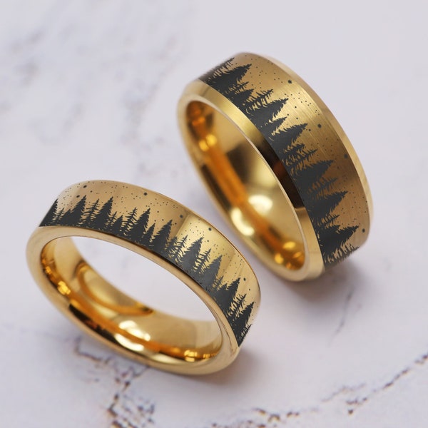 Tree Wedding Ring - Etsy
