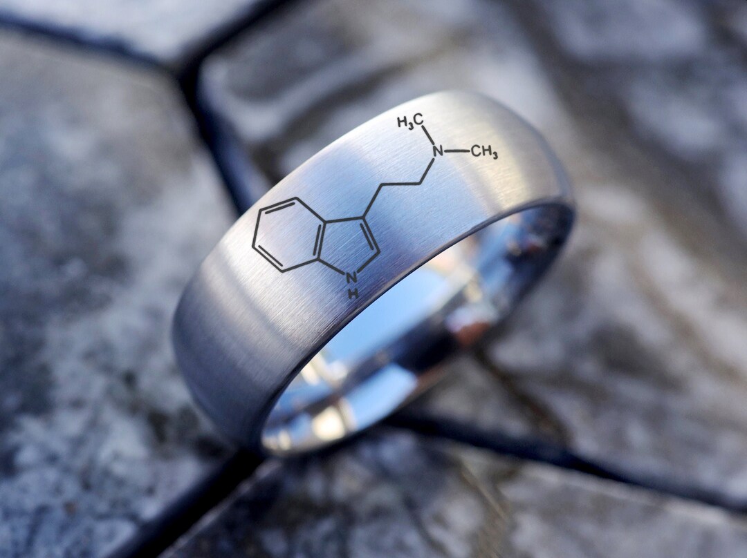 DMT Ring, Dimethyltryptamine Molecule, Science Jewelry, DMT Molecule ...