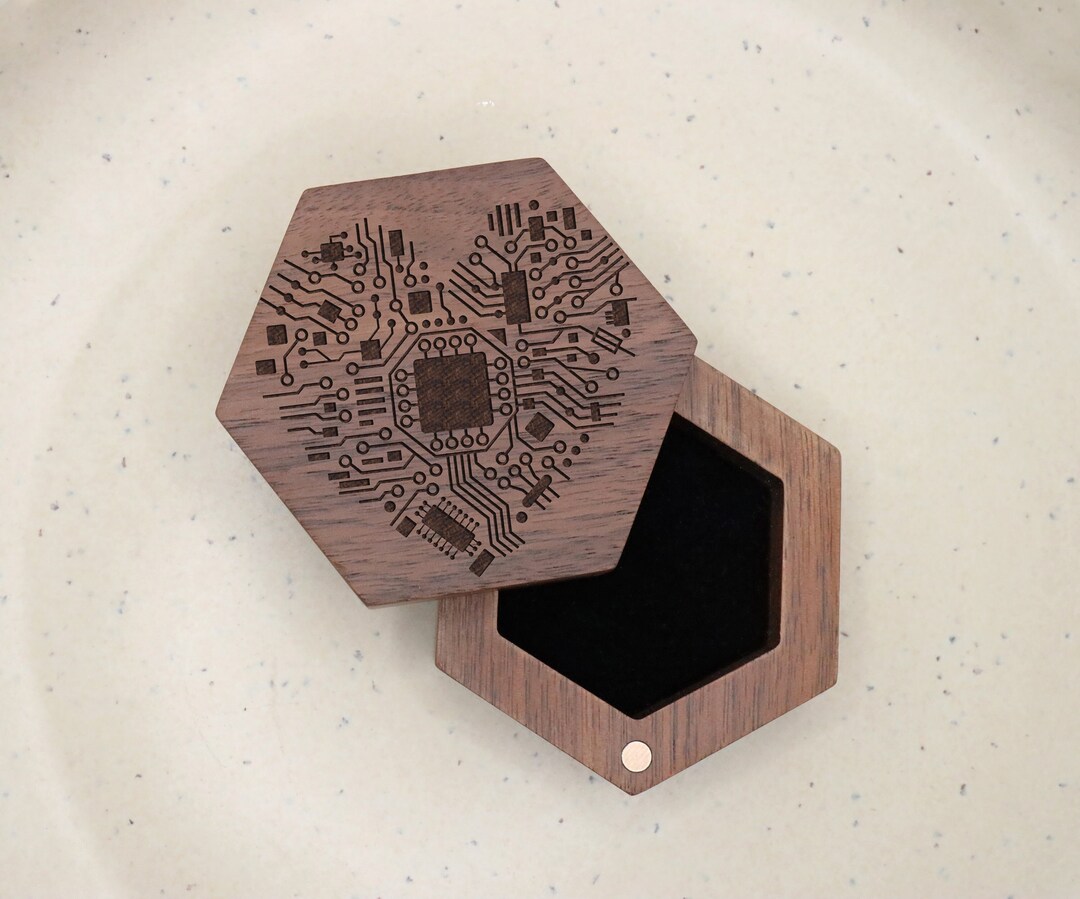 Circuit Board Ring Box, Circuit Jewelry Box, Engineer Ring Box, PC ...