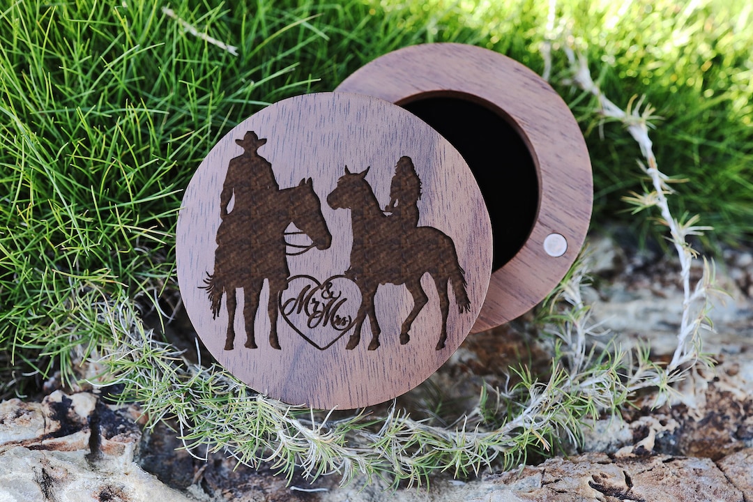 Western Cowboy Love Ring Box, Cowboy Cowgirl Trinket Tray, Horse ...