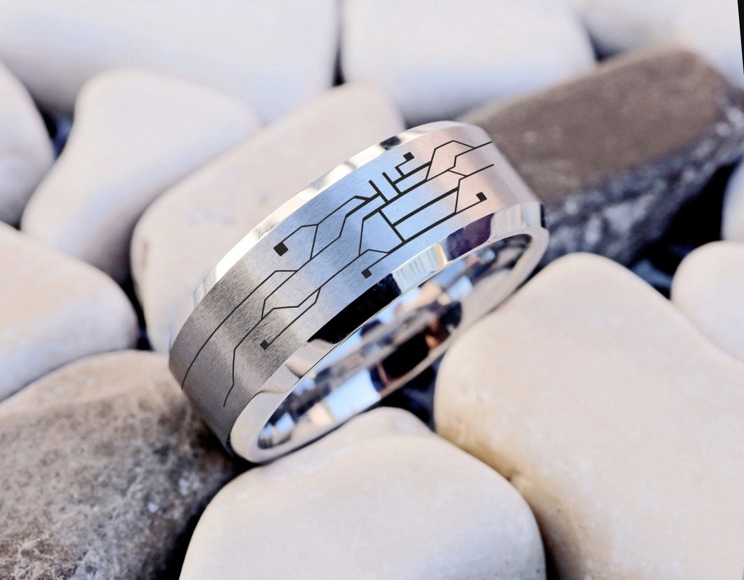 Circuit Board Ring, PC Board Wedding Band,circuit Board Wedding Ring ...
