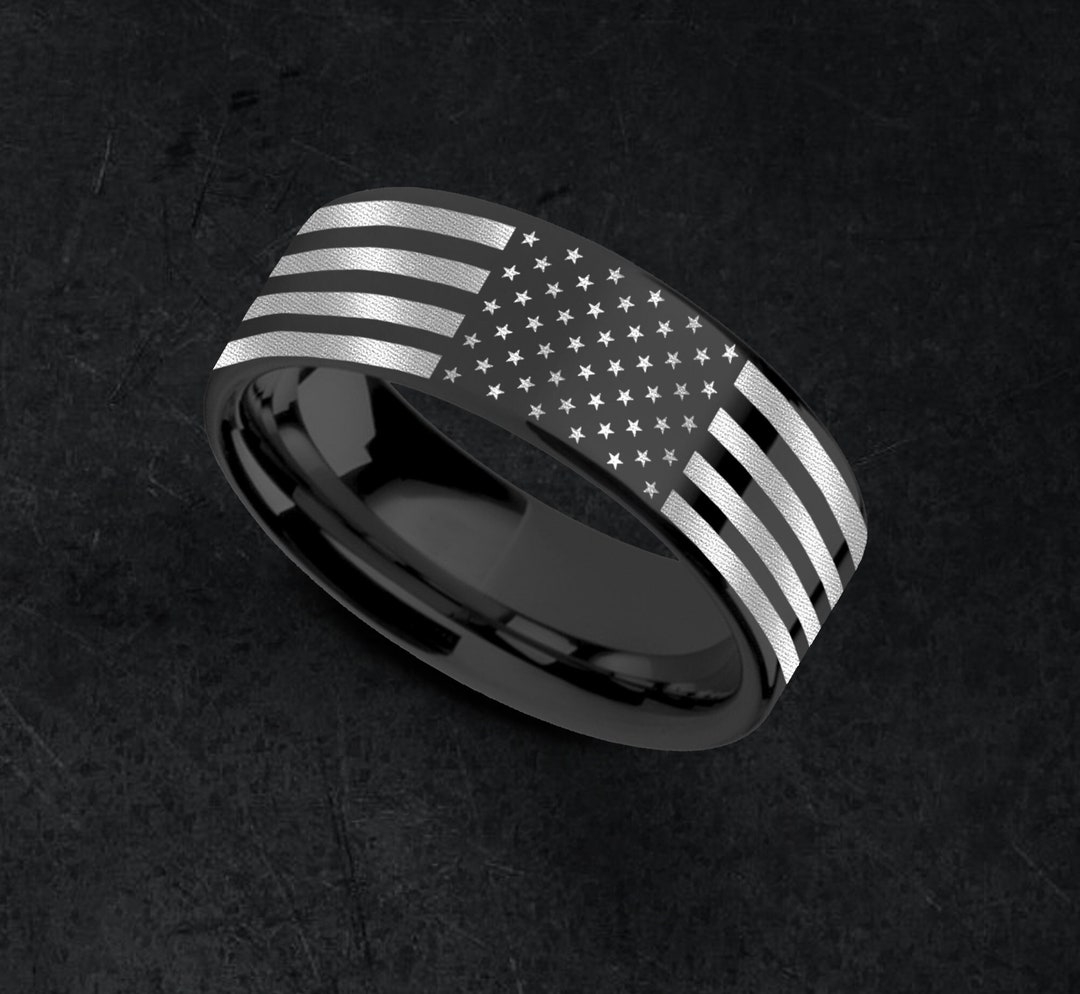 Stars and Stripes American Flag, Patriotic USA Ring, United States Flag ...